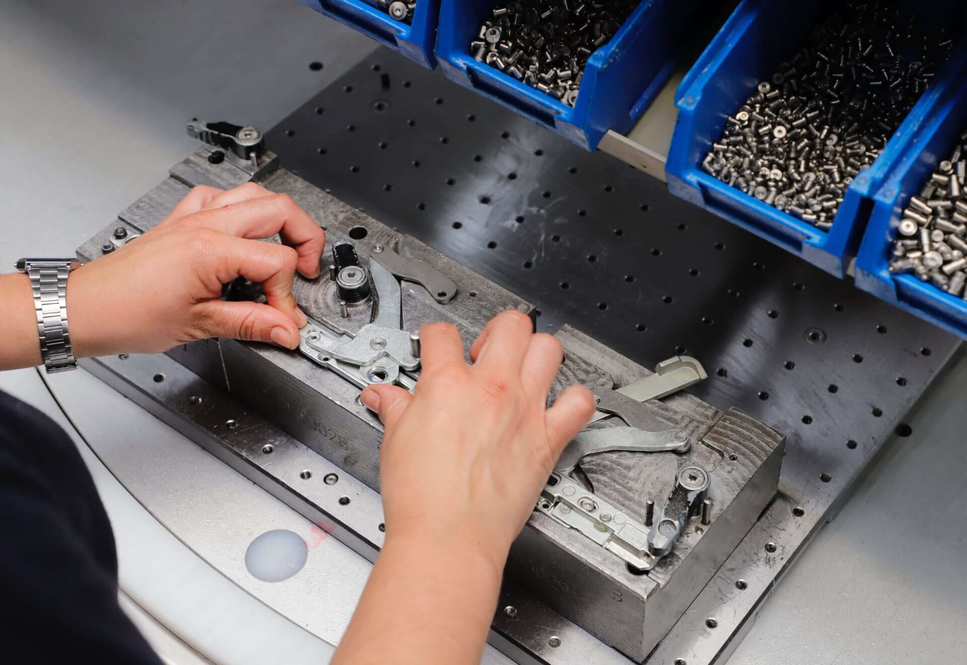 Assembly of parts and components